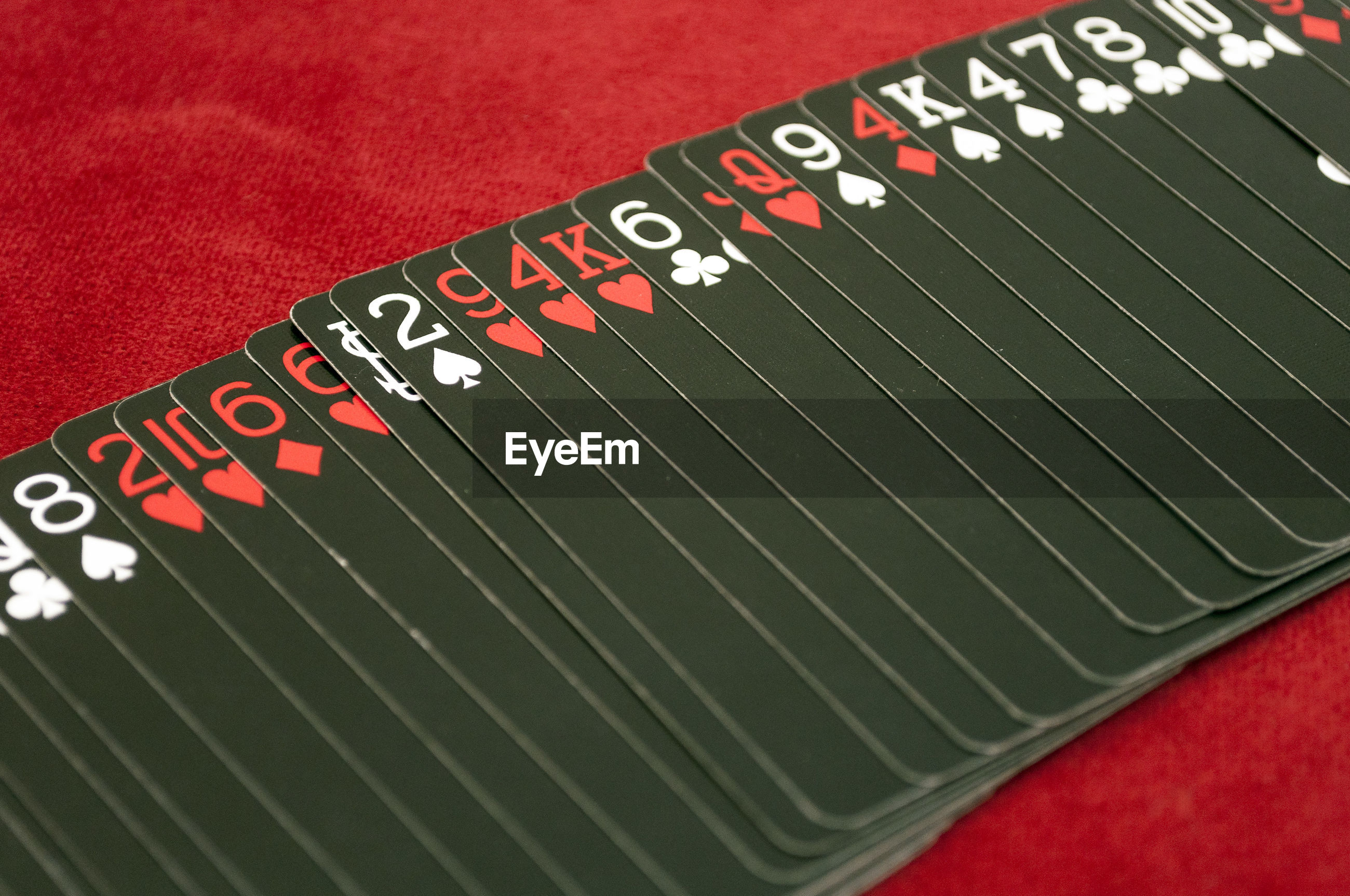 Close-up of gambling cards on table | ID: 102922382