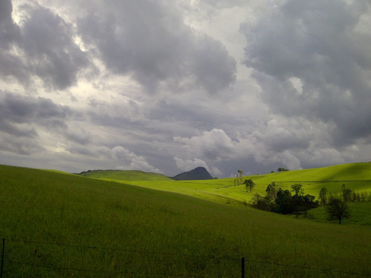Scenic view of farm against sky | ID: 136084727