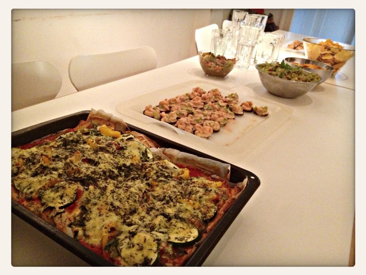 Close-up of supper served on table | ID: 15214652