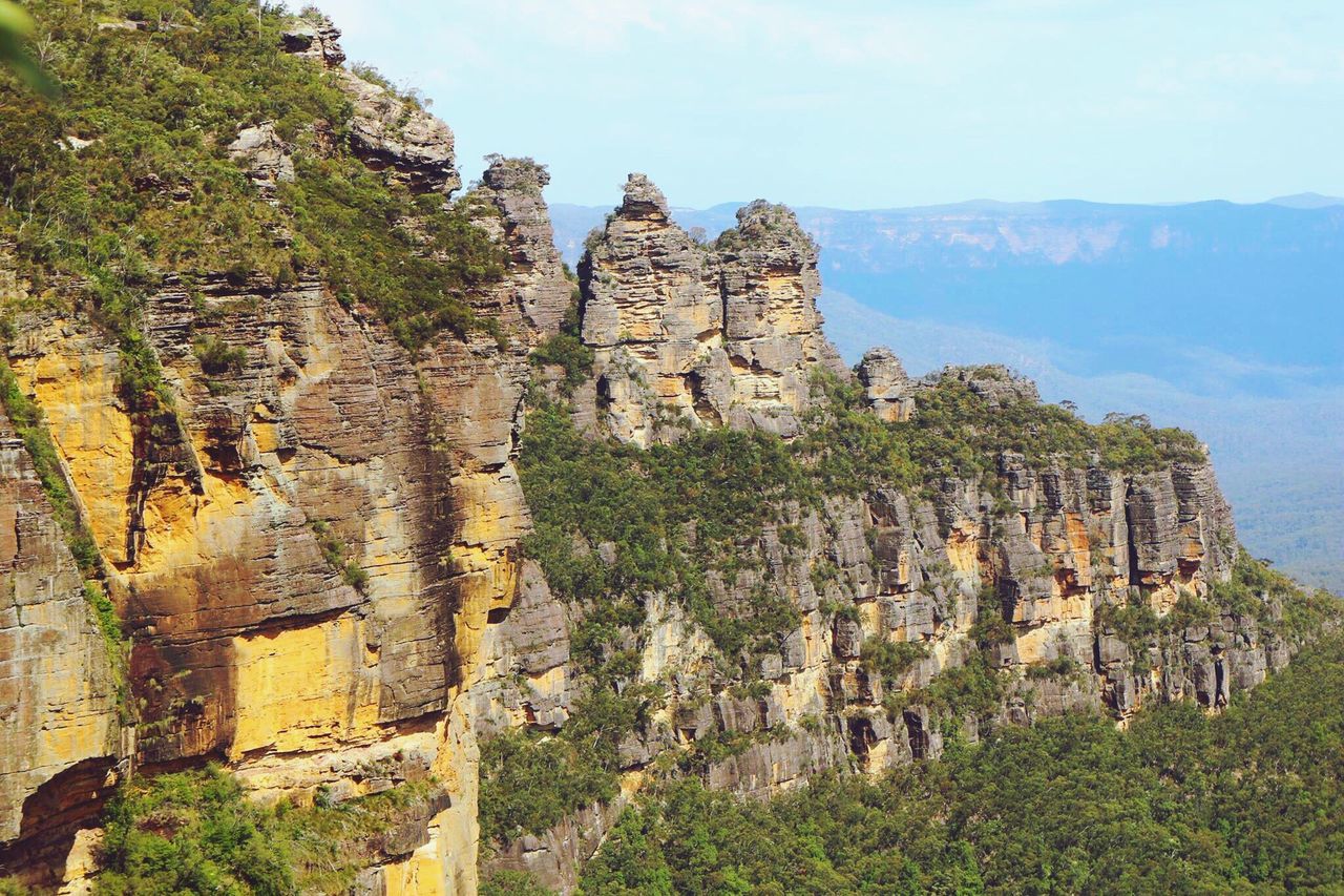 View of rock formations on mountain | ID: 107867666